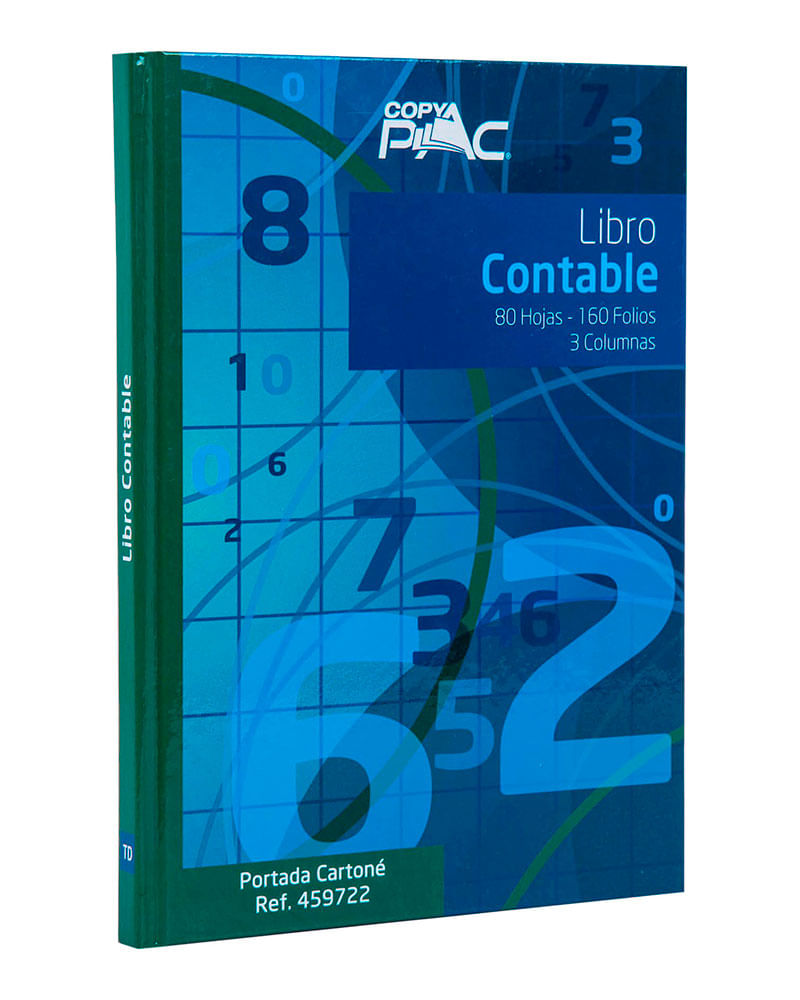 Libro contable de 3 columnas