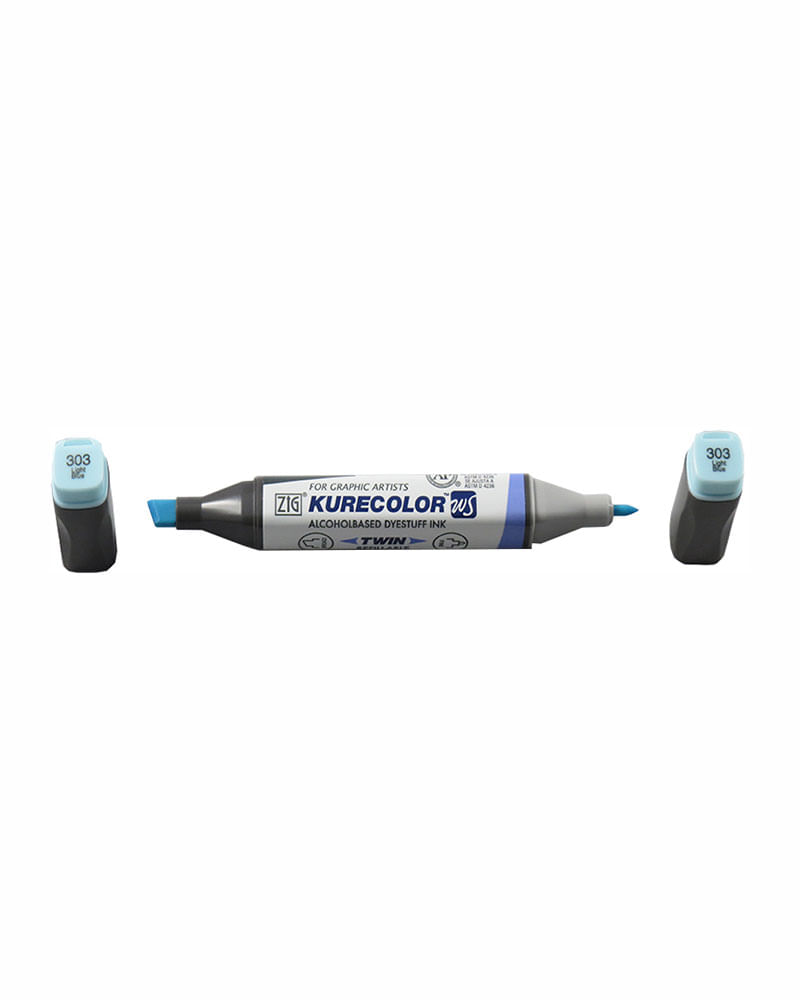 Marcador ZIG Kurecolor Twin 303 azul claro