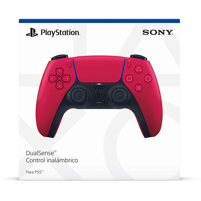 Control inalámbrico para PS5 DualSense, rojo cósmico