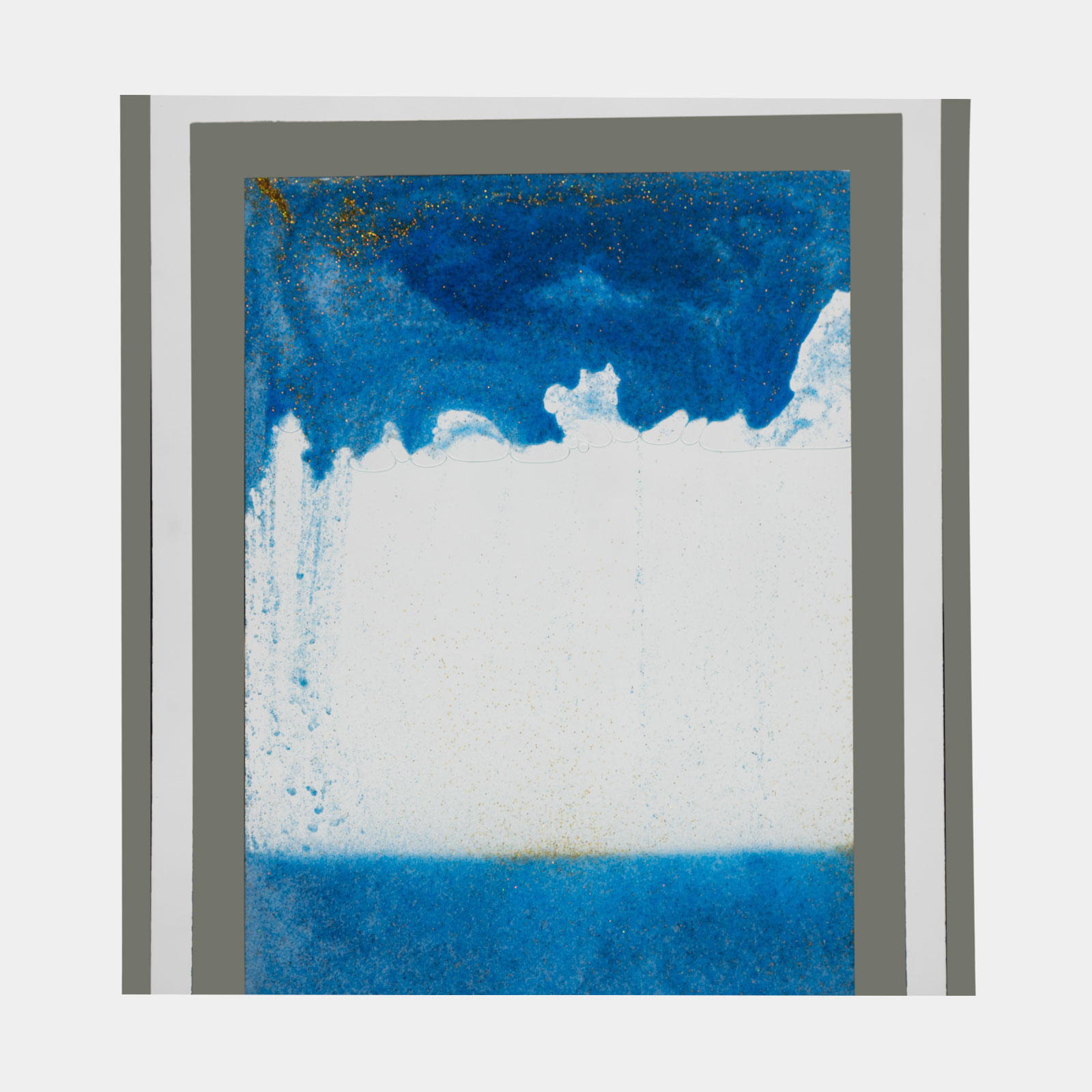 Cuadro rectangular de arena en movimiento