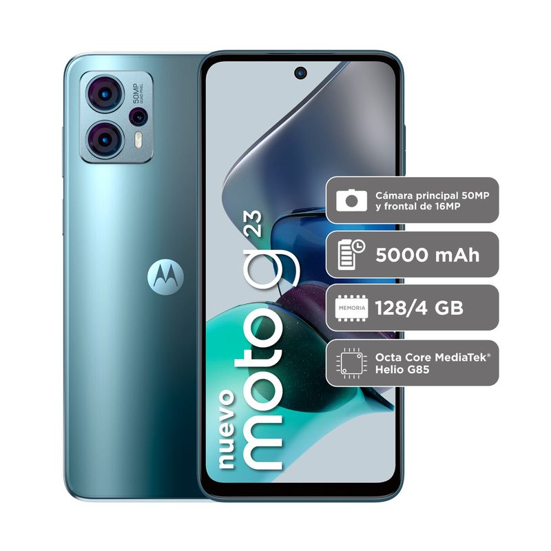 Celular Moto G23 de RAM 4 GB, 128 GB, azul catarata