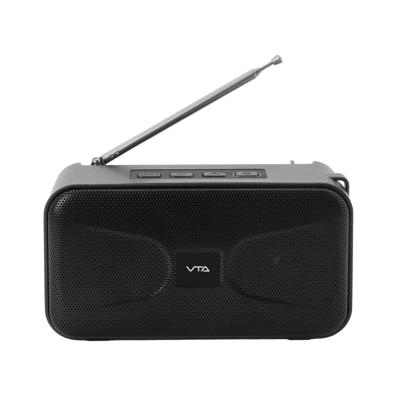 Radio inalámbrico VTA con Bluetooth y carga solar 10 W RMS, negro