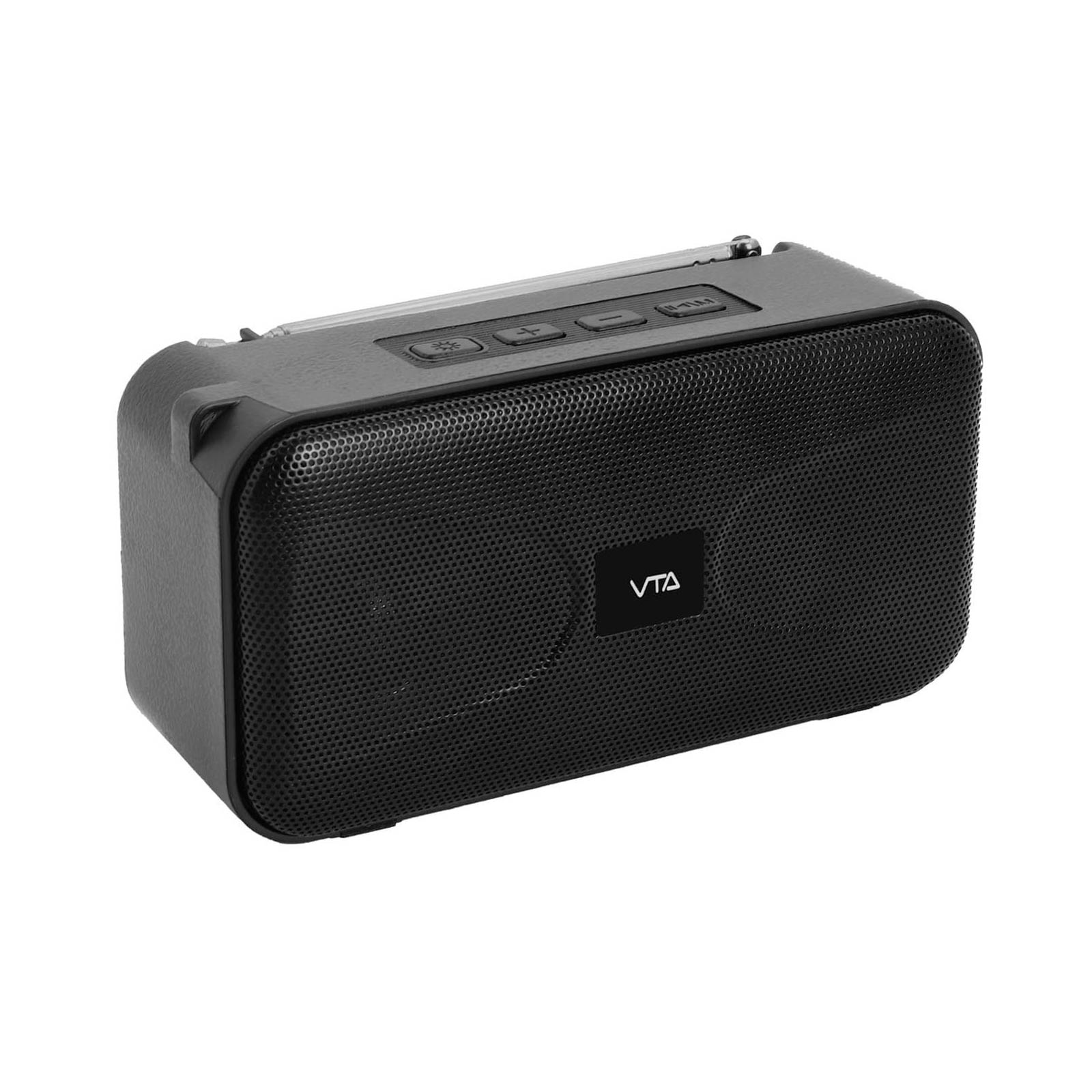 Radio inalámbrico VTA con Bluetooth y carga solar 10 W RMS, negro