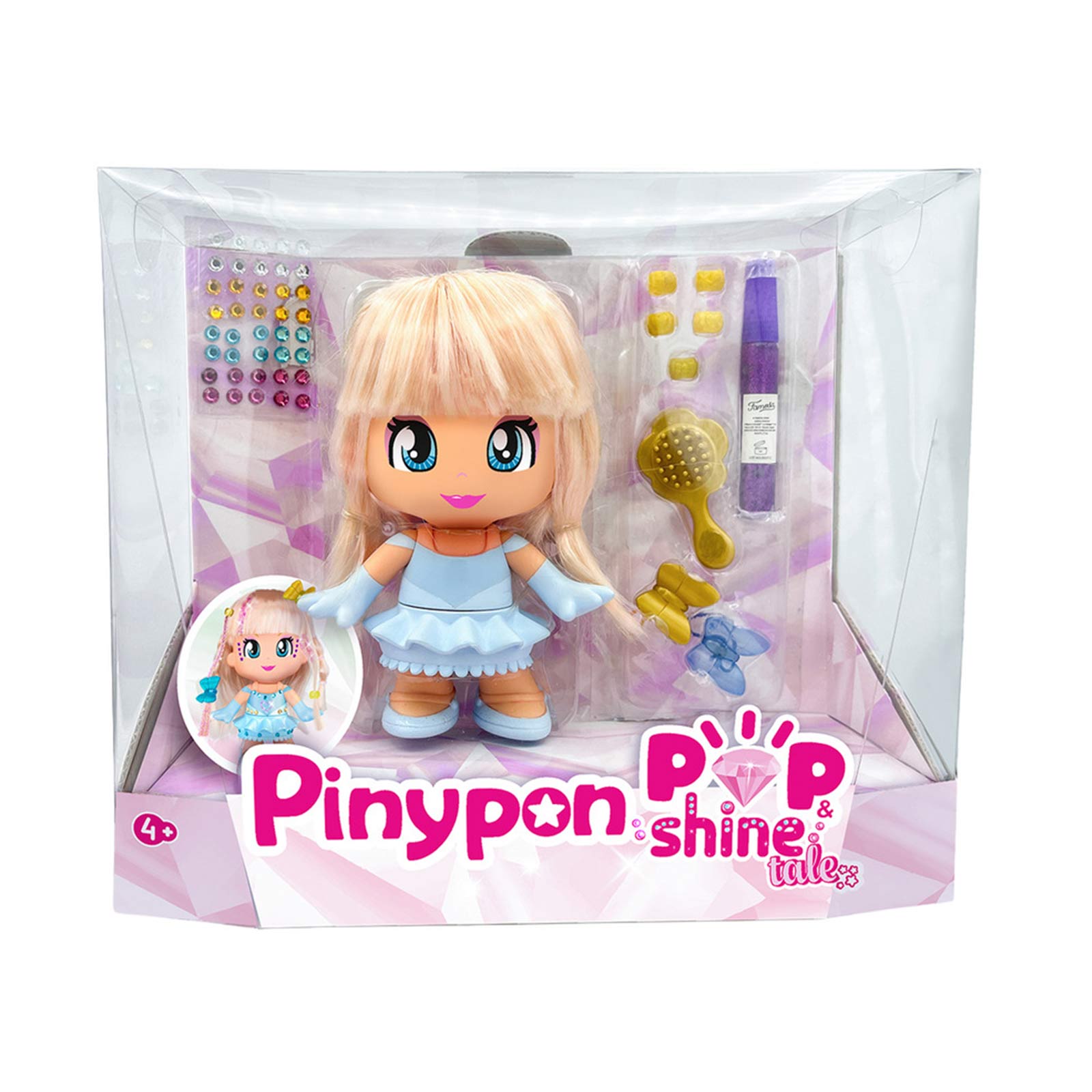 Muñeca de 15 cm Pinypon Pop & Shine