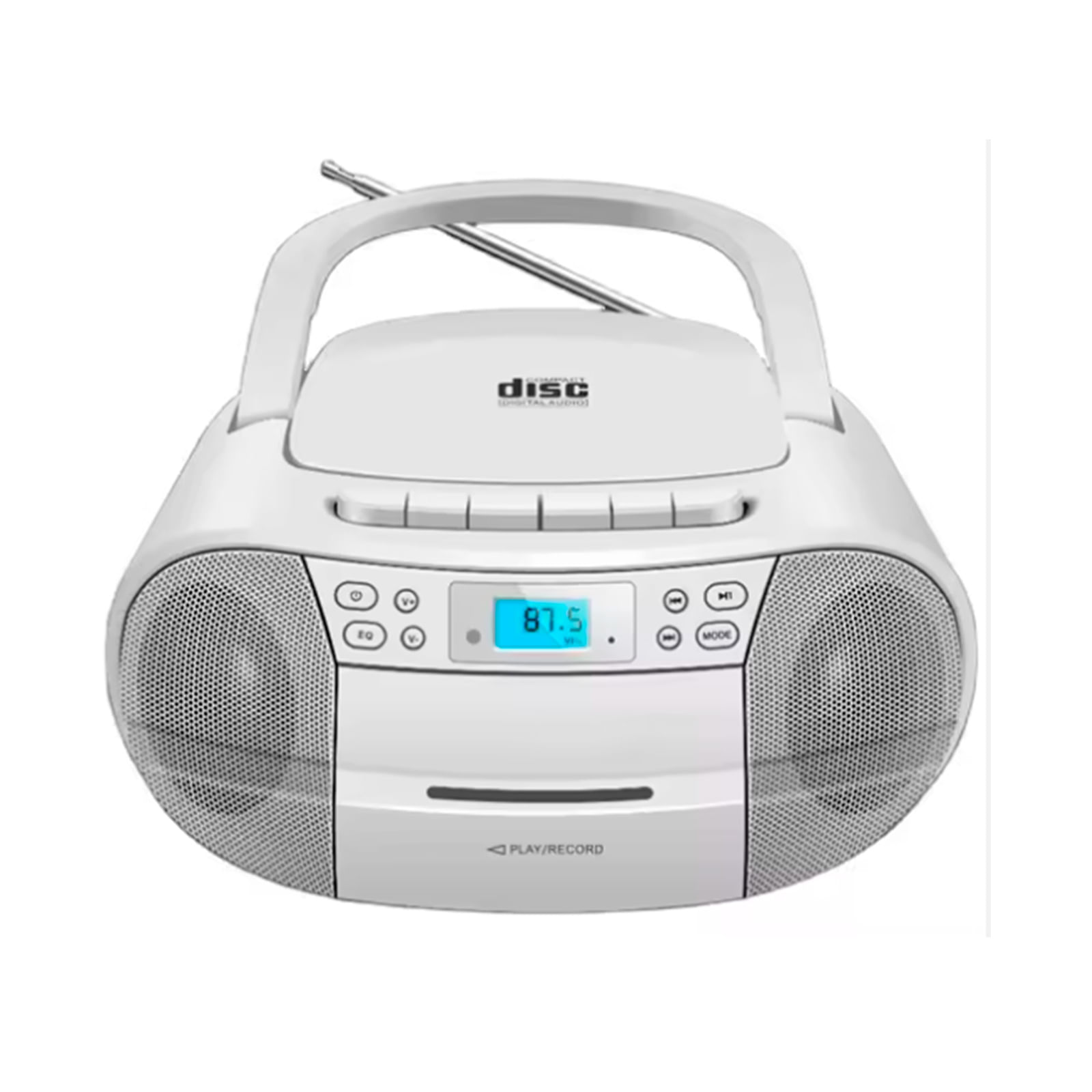 Grabadora de CD y casetera con Bluetooth 2 x 1 de 8 W RMS