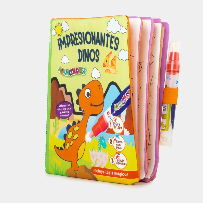 Libro de tela: impresionantes dinos