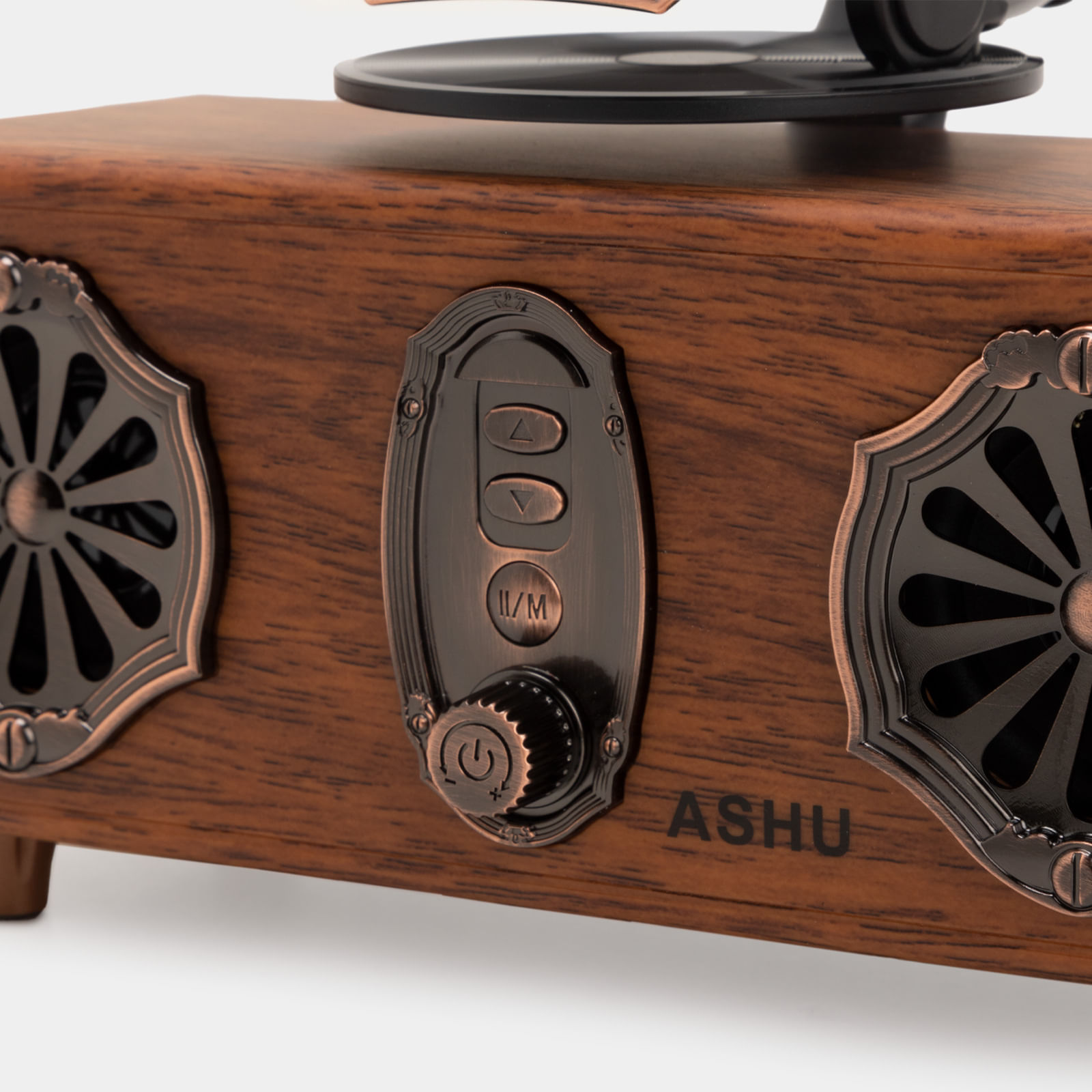 Parlante retro con Bluetooth AS36 de 2x5 W RMS