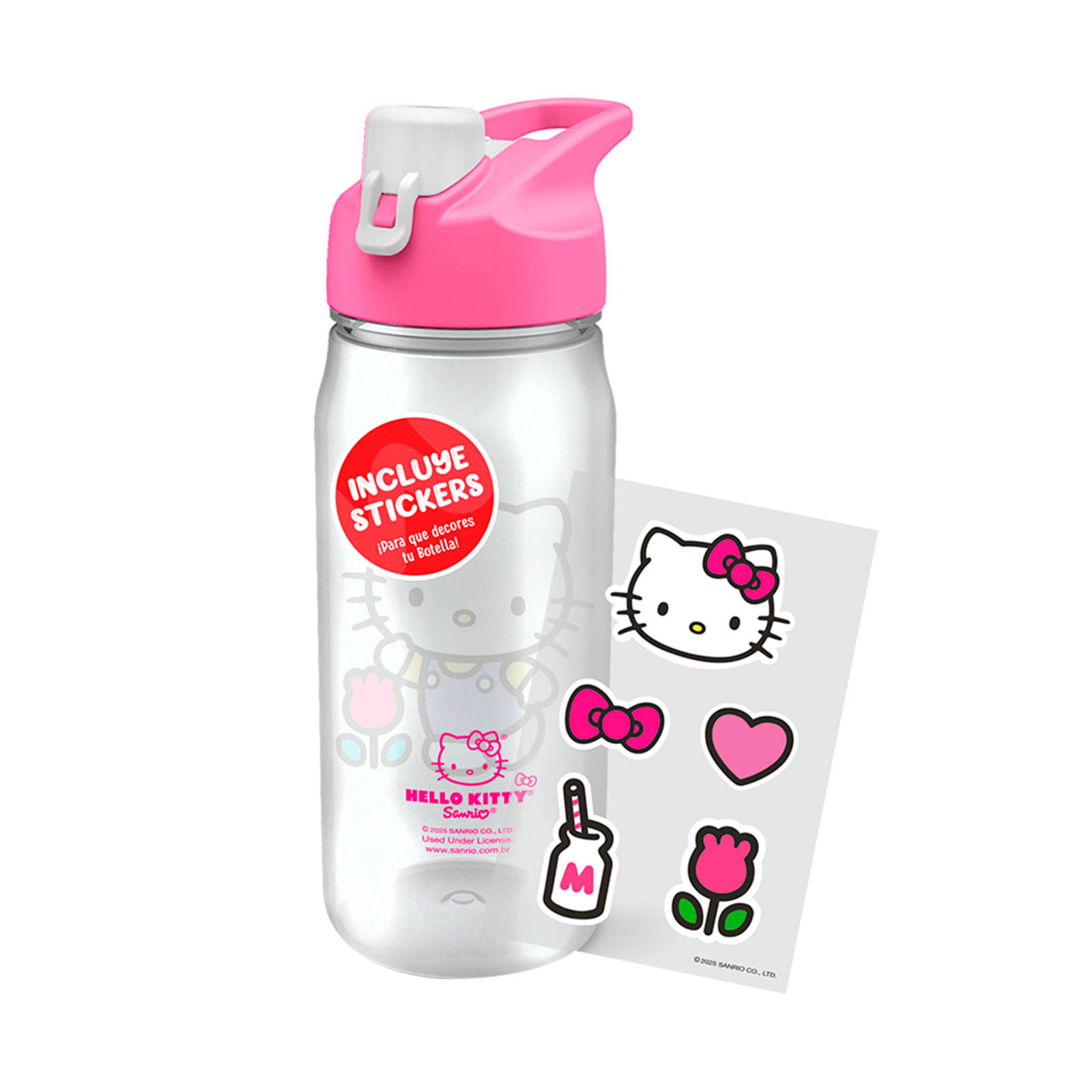 Botella de 669 ml plástica Hello Kitty